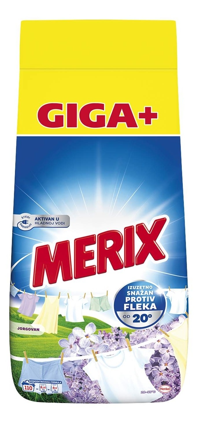 MERIX Lilac powder deterdžent za veš 110 pranja (8,25kg) - Cenoteka