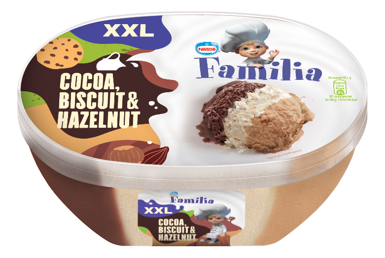 Sladoled FAMILIA 3in1 choco 900ml - Cene i Akcije