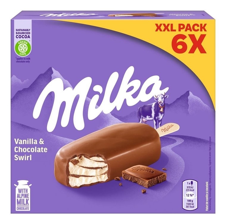 Sladoled MILKA štapić multipack 6x90ml - Cenoteka