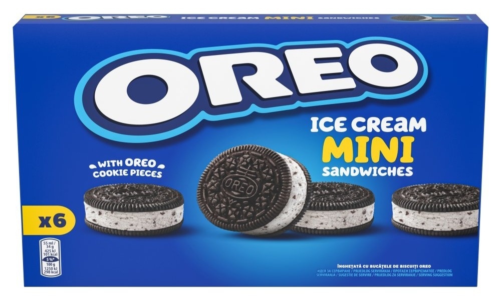 Sladoled OREO mini sandwich multipack 6x55ml - Cenoteka