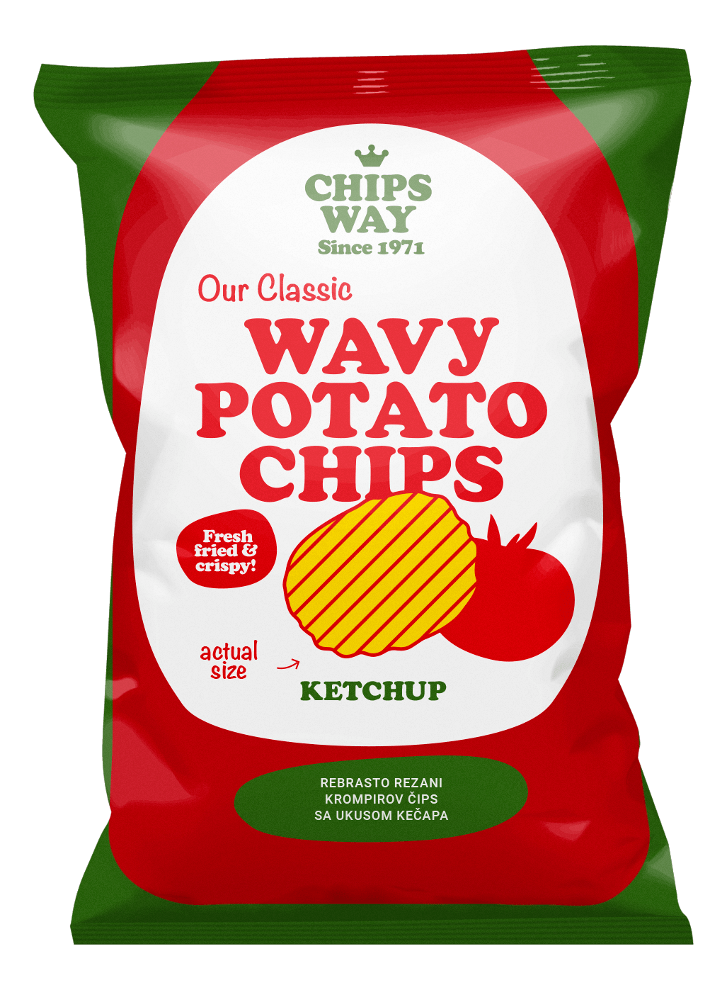 CHIPS WAY Kečap rebrasti 150g - Cenoteka