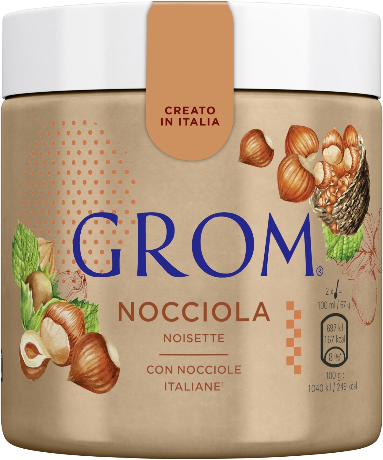 Sladoled GROM lešnik 460ml - Cenoteka