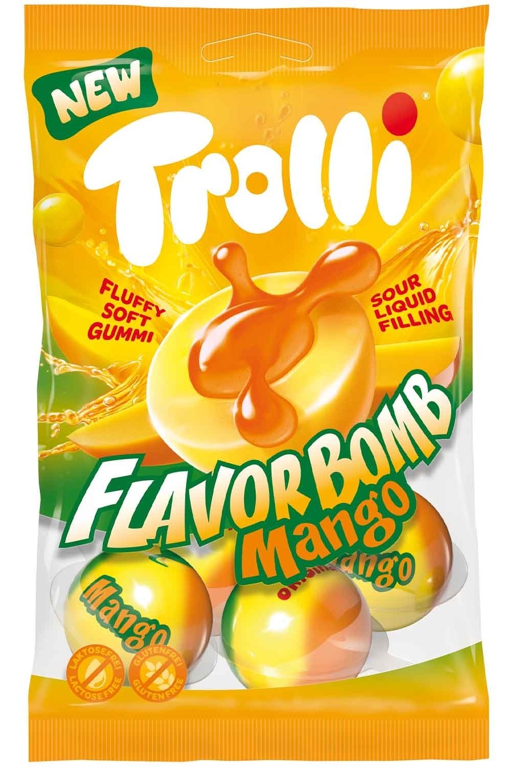 Gumene bombone TROLLI flavor mango 75g - Cenoteka
