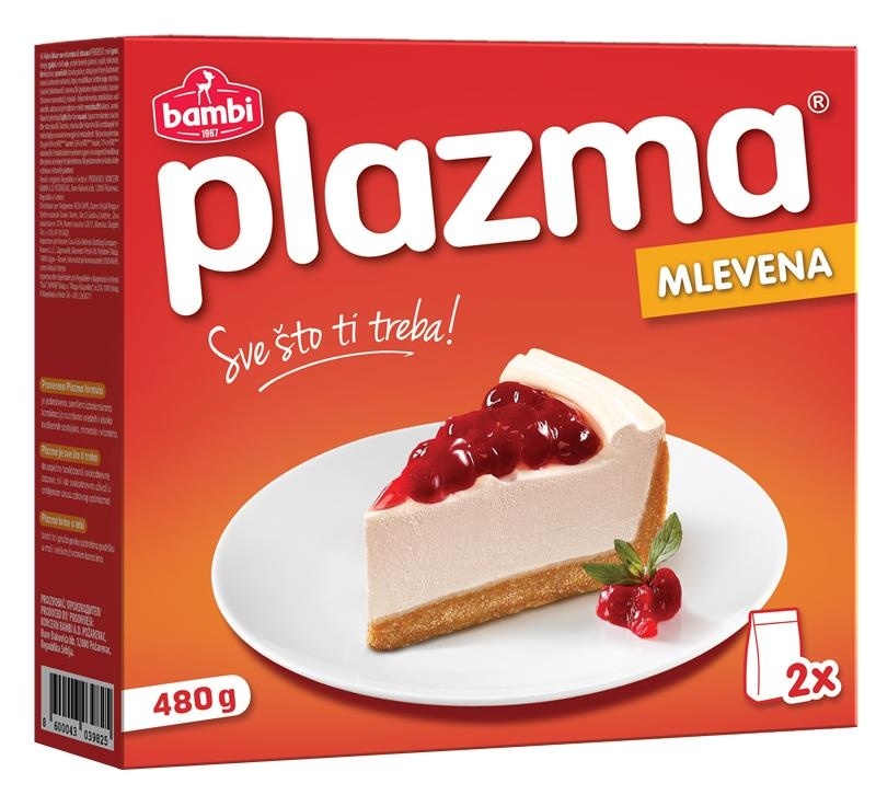 Keks Bambi PLAZMA Mlevena 480g - Cenoteka