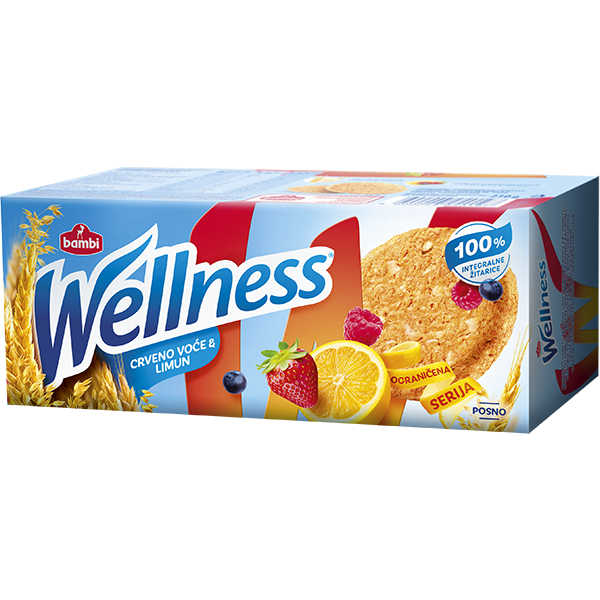 Keks WELLNESS crveno voće i limun 210g - Cene i Akcije