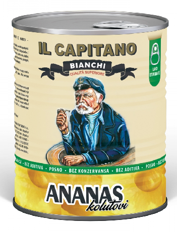 Kompot ananas kolutovi IL CAPITANO 850ml - Cenoteka