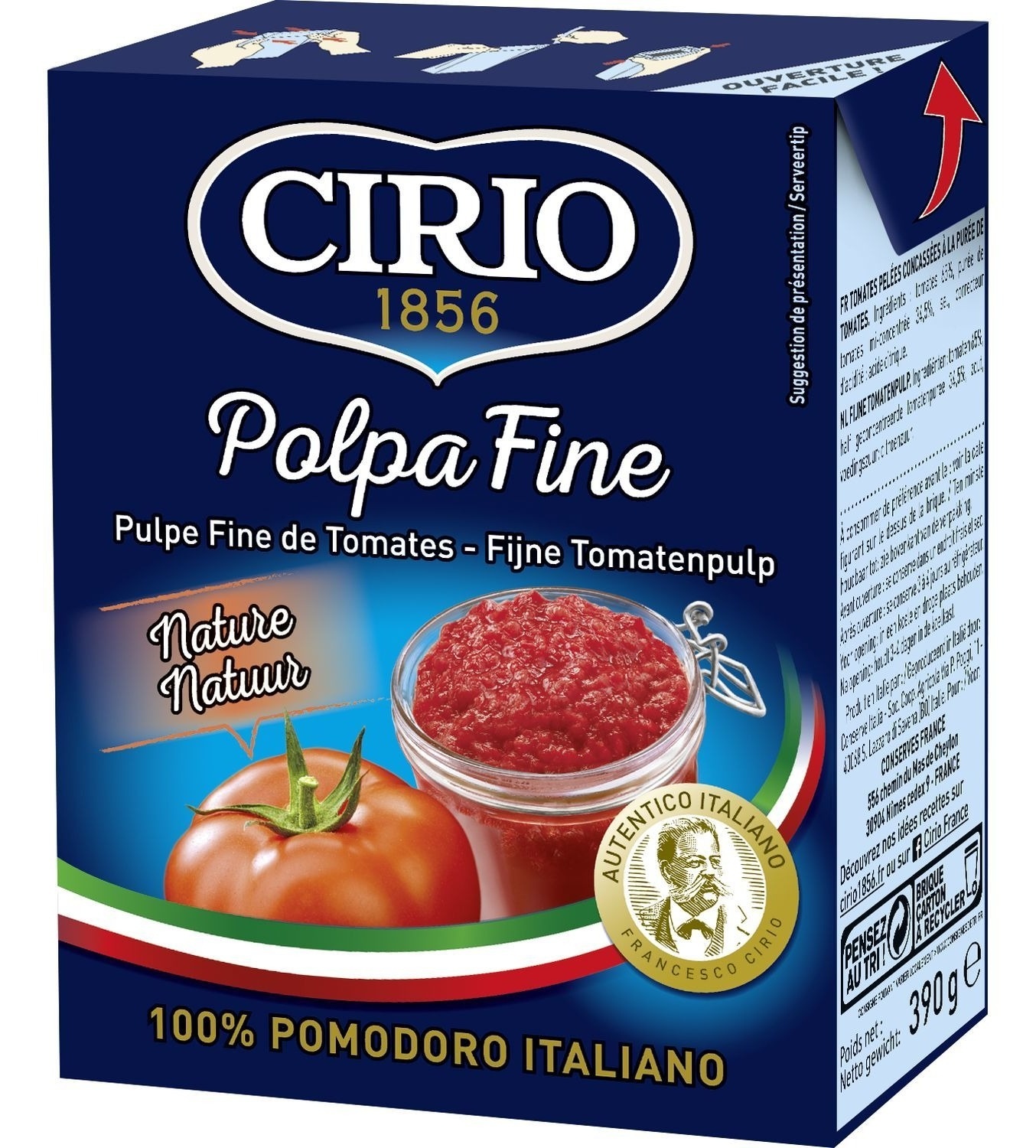 Paradajz seckani CIRIO 390g - Cenoteka