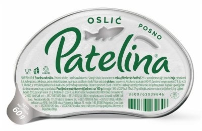 Pašteta PATELINA oslić 60g - Cenoteka