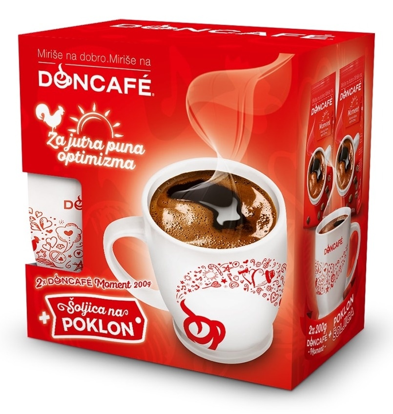 Kafa DONCAFE Džezverska 2x200g + šolja - Cene i Akcije