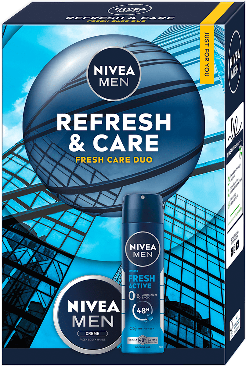 NIVEA Men set Refresh & care (dezodorans i krema) - Cenoteka