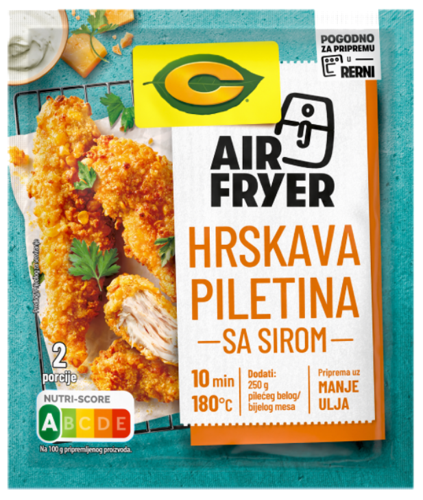 Začin C Air fryer hrskava piletina sa sirom 44g - Cenoteka