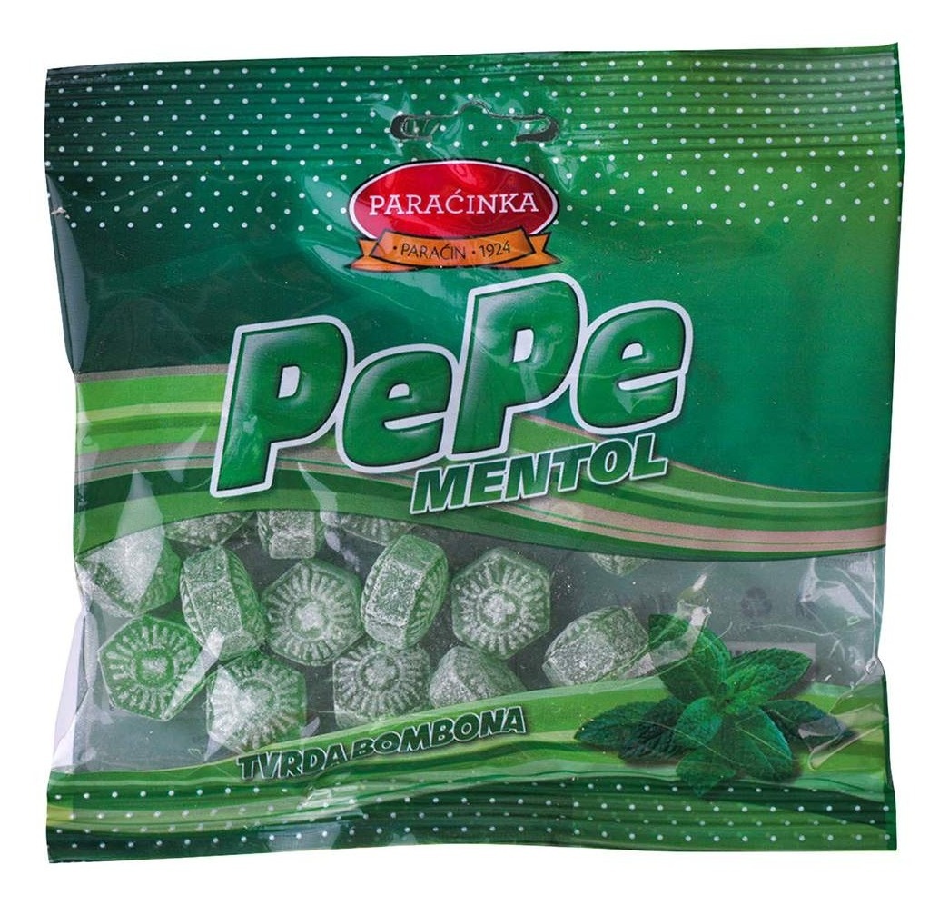 Bombone PARAĆINKA Pepe mentol 80g - Cenoteka