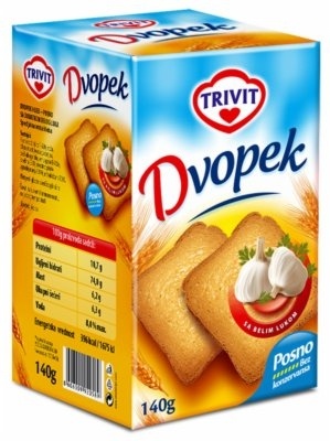 Dvopek TRIVIT beli luk 140g - Cenoteka