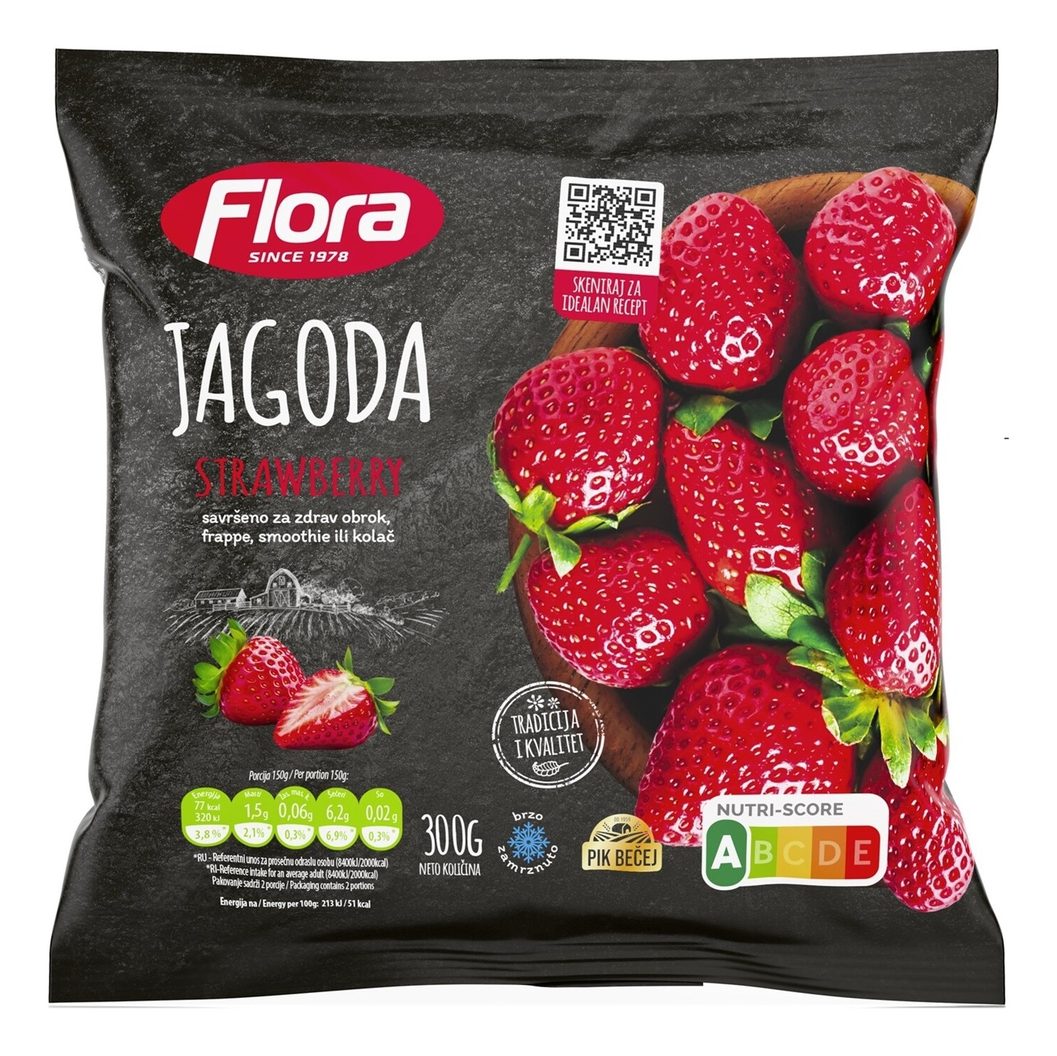 FLORA jagoda 300g - Cene i Akcije