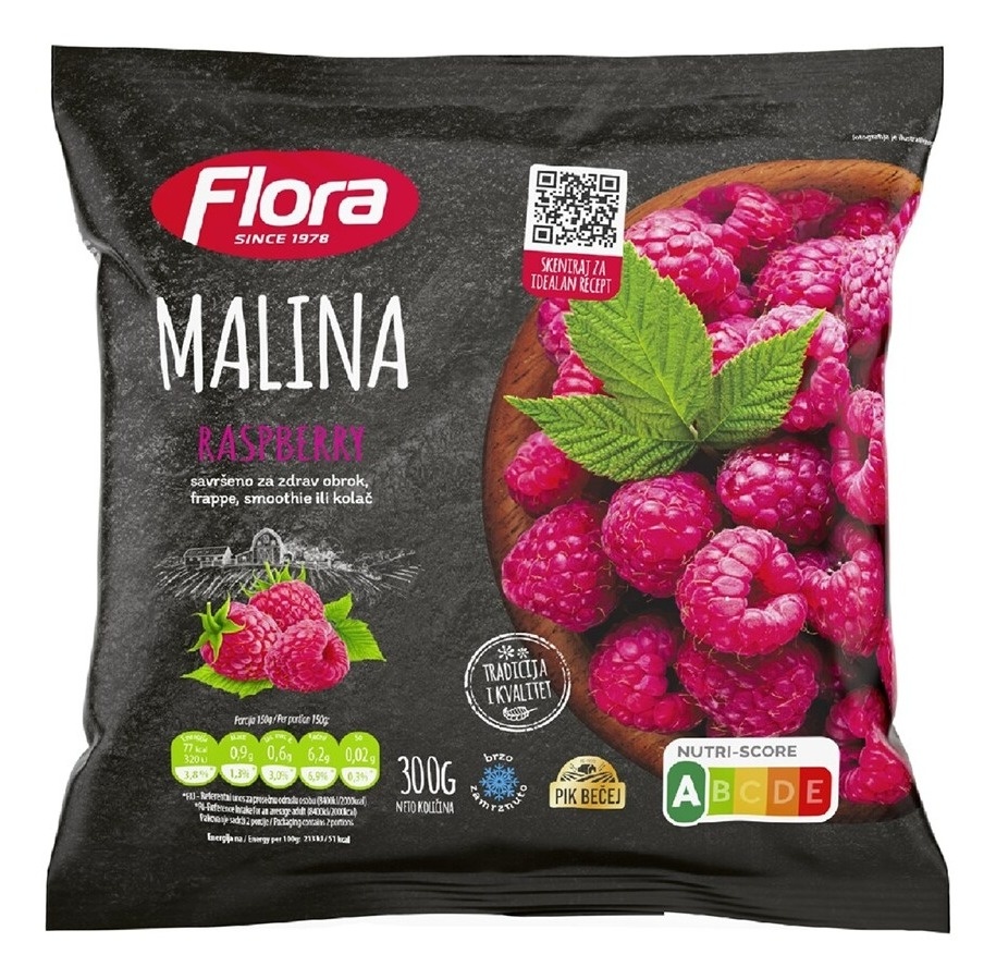 FLORA malina 300g - Cenoteka