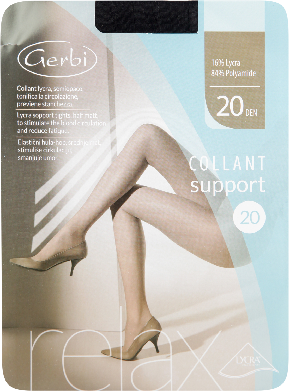 GERBI Relax hulahopke 20den crne M 3 - Cenoteka