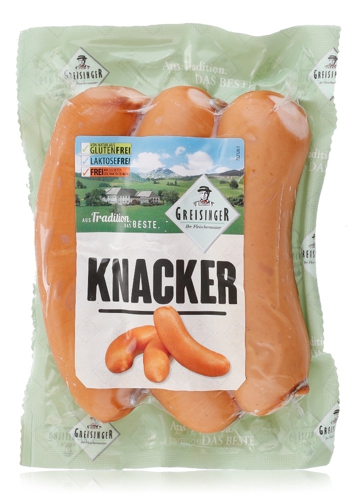 Kobasica GREISINGER Knacker 450g - Cenoteka