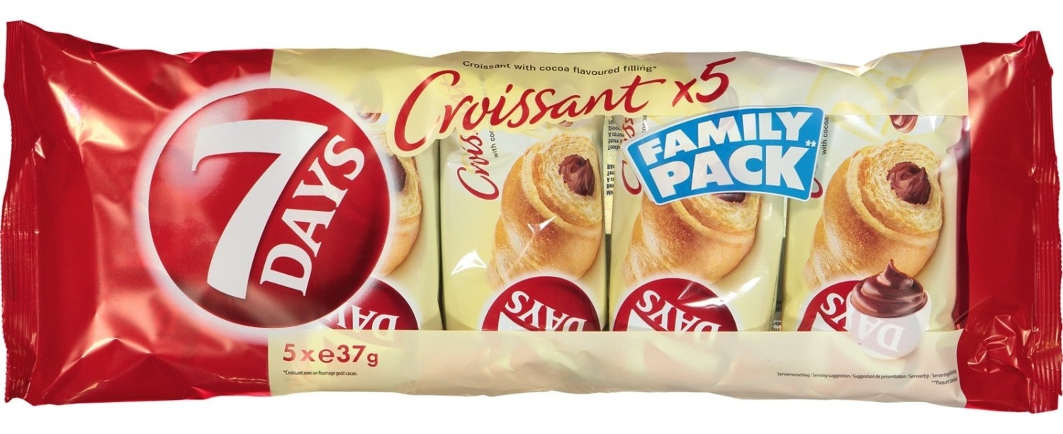 Kroasan 7 DAYS Croissant kakao 5x50g - Cenoteka