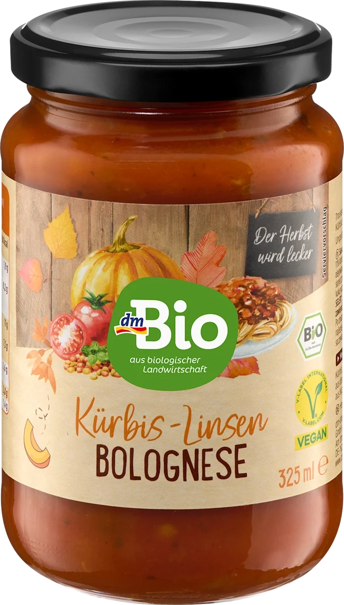 Sos DM BIO Bolognese od paradajza i bundeve sa sočivom 325ml - Cenoteka