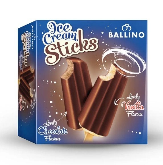 Sladoled BALLINO čokolada vanila 16x60ml - Cenoteka