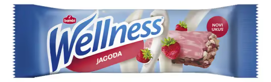 Čokoladica WELLNESS bar jagoda 23g - Cenoteka