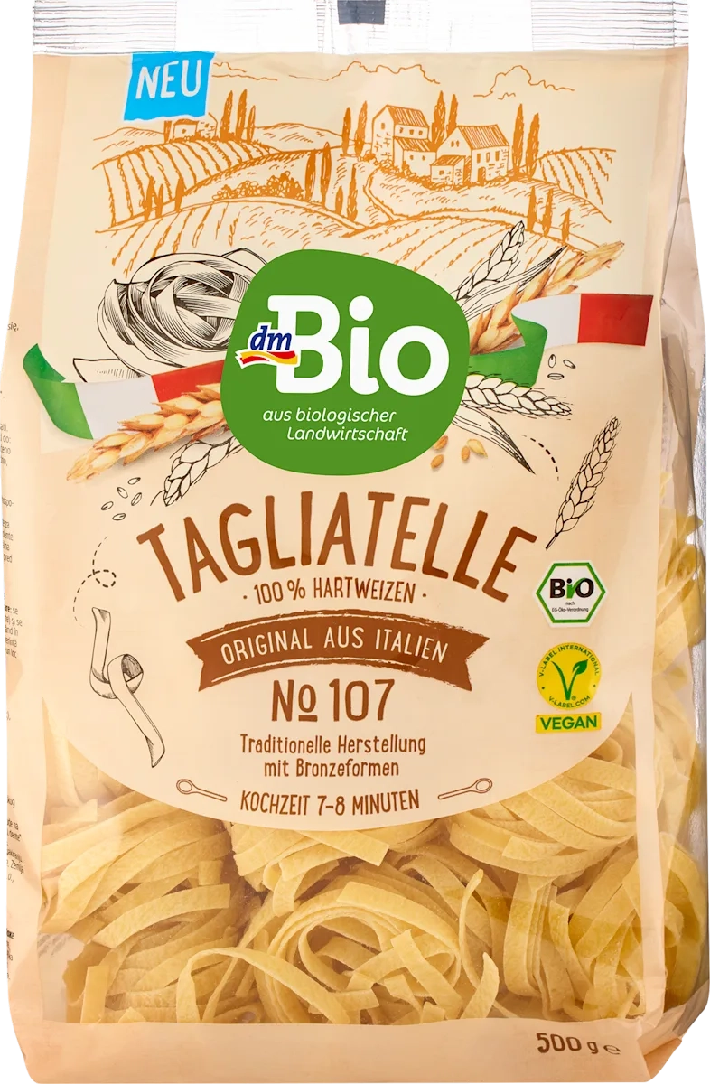 DM BIO Tagliatelle sušena durum testenina 500g - Cenoteka
