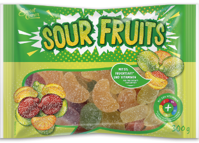 Gumene bombone SWEET CORNER Sour fruits 300g - Cene i Akcije