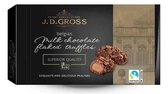 Praline J.D. GROSS Trufle sa mlečnom čokoladom 200g - Cenoteka