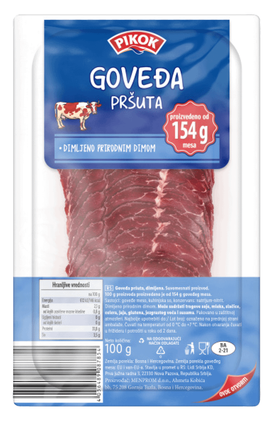 Pršuta PIKOK goveđa 100g - Cenoteka