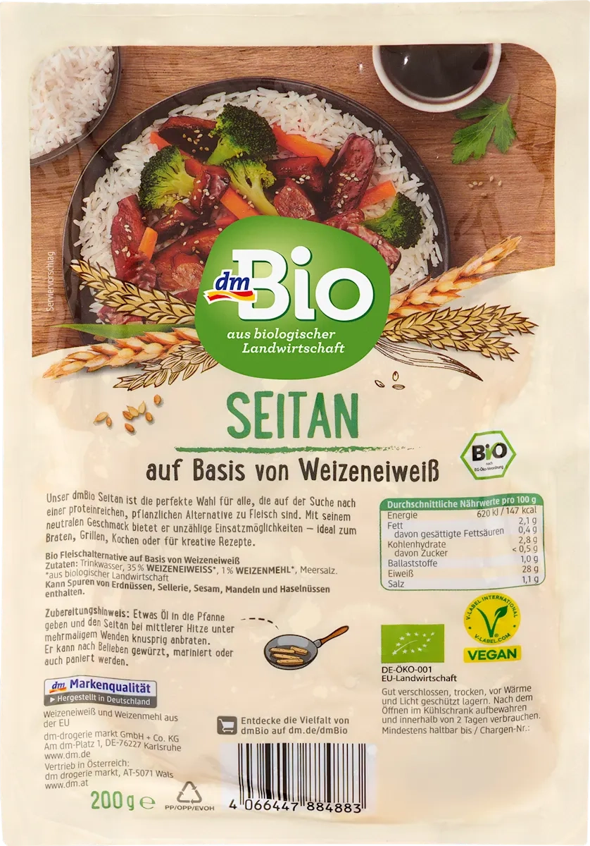 Seitan DM BIO na bazi proteina pšenice 200g - Cenoteka