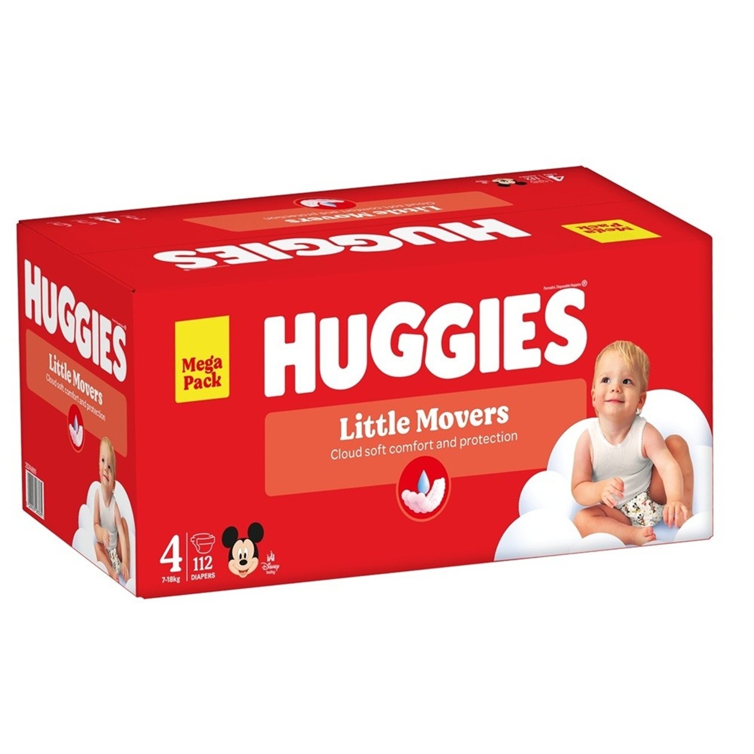 HUGGIES pelene Little Movers 4 112kom - Cenoteka