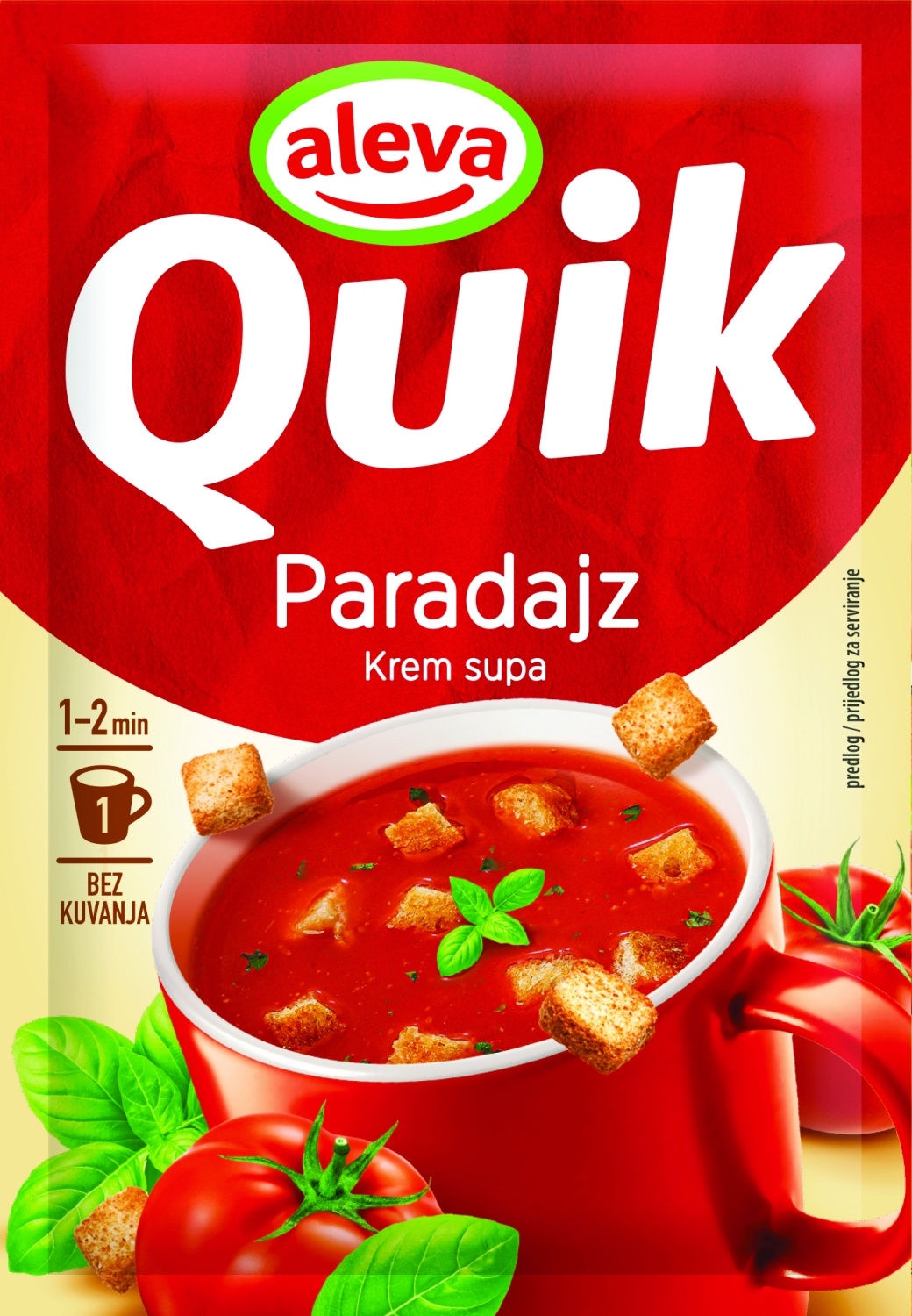 Instant supa QUIK Aleva od paradajza 18g - Cene i Akcije