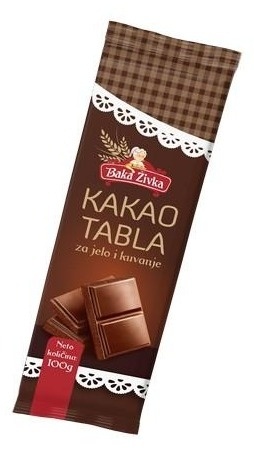 Kakao tabla BAKA ŽIVKA 100g - Cene i Akcije